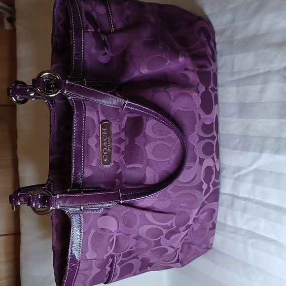 Coach | Bags | Vintage Purple Coach Monogram Purse | Poshmark